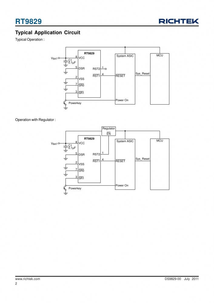 RT9829 datasheet page 2