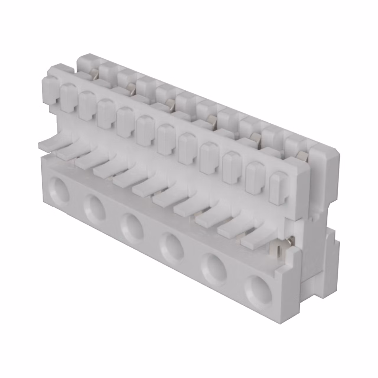 5.00mm R-Power RAST Female Connector, 6.0A, Tin (Sn) Plated, 6 Circuits, UL94-V0, Fully Coded, Open End Walls for sale