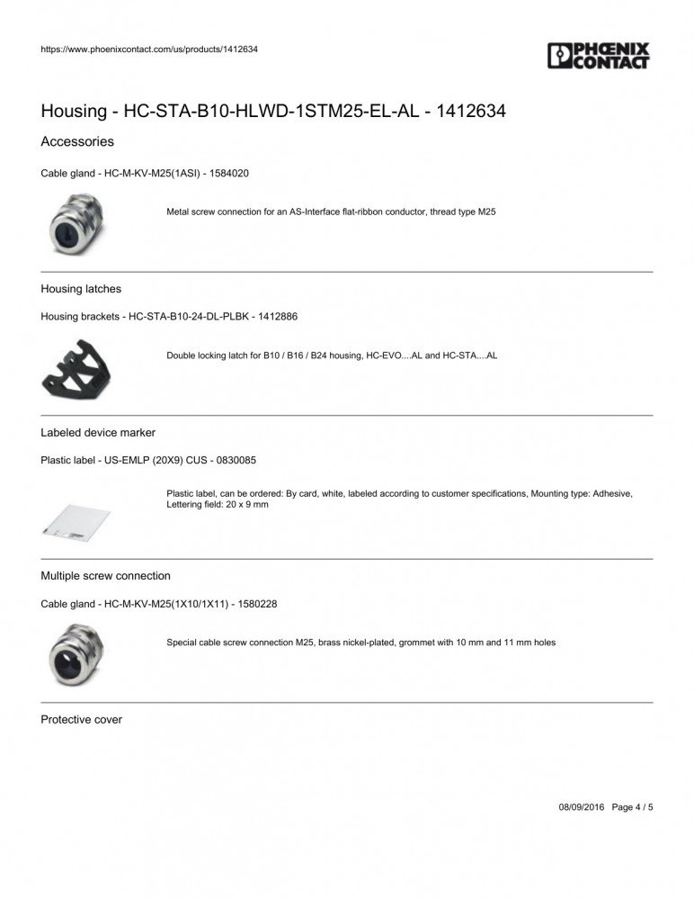 Phoenix Contact 1412634 technical document page 4