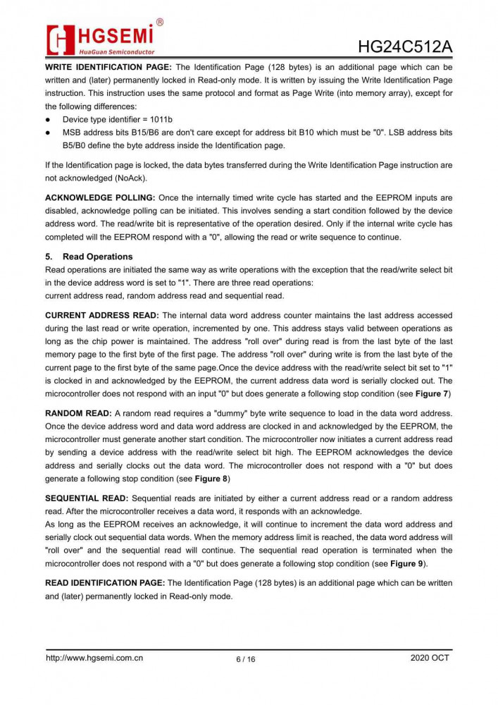 HG24C512AN datasheet page 6