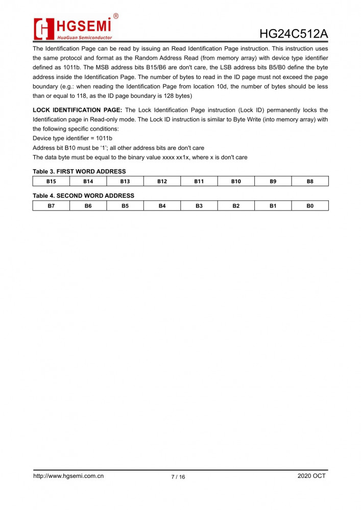 HG24C512AN datasheet page 7