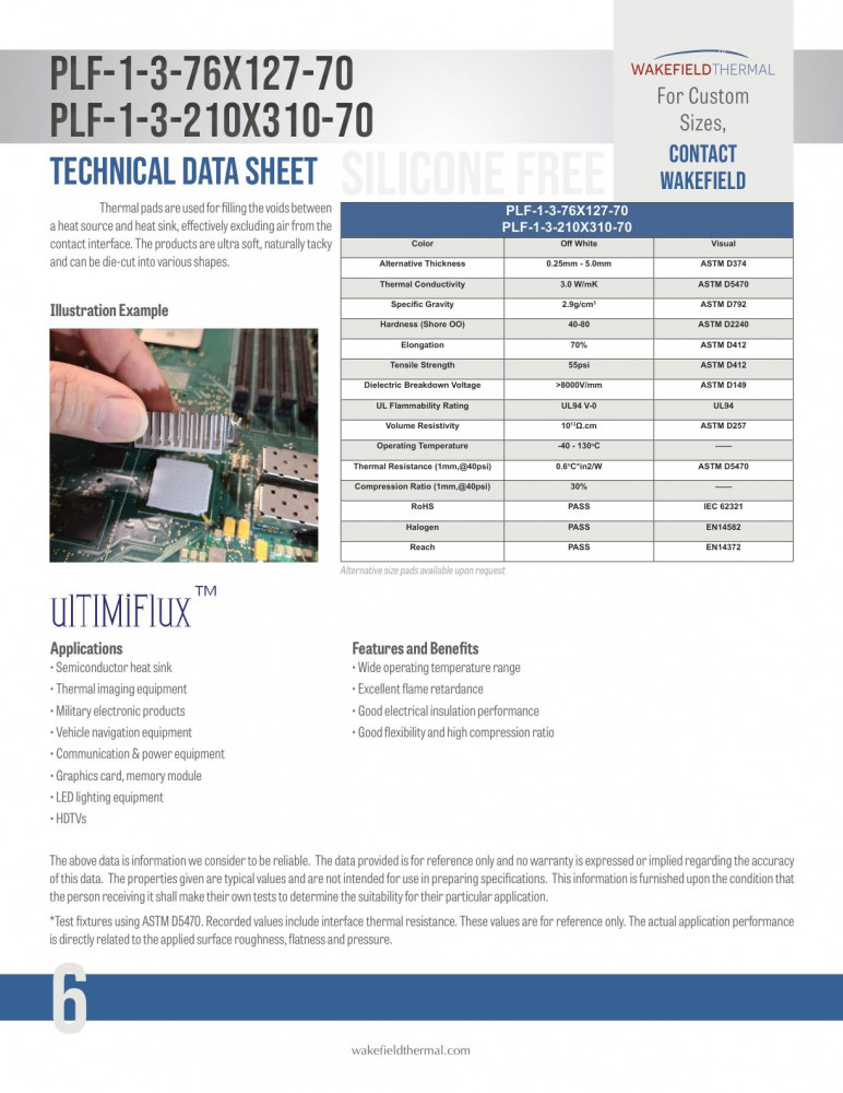 WAKEFIELD ulTIMiFlux datasheet page 6