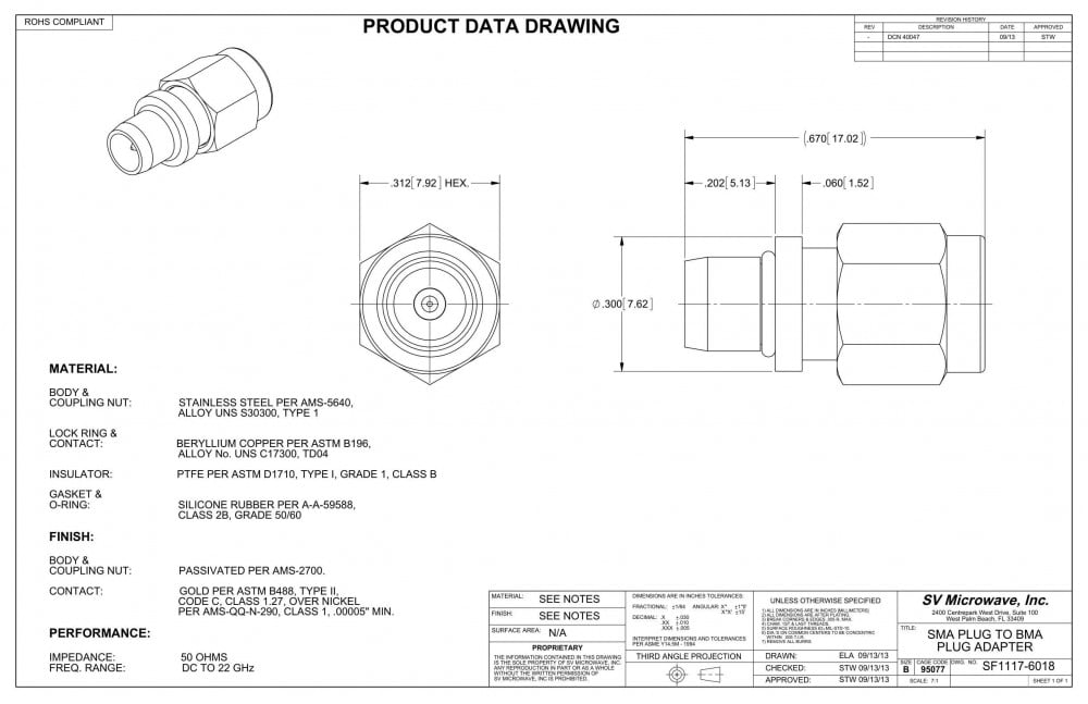 SF1117-6018 technical drawing preview