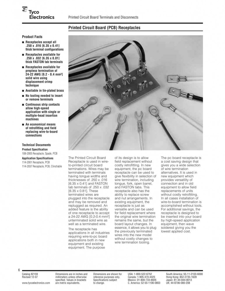 TE Connectivity PCB terminals catalog page 6