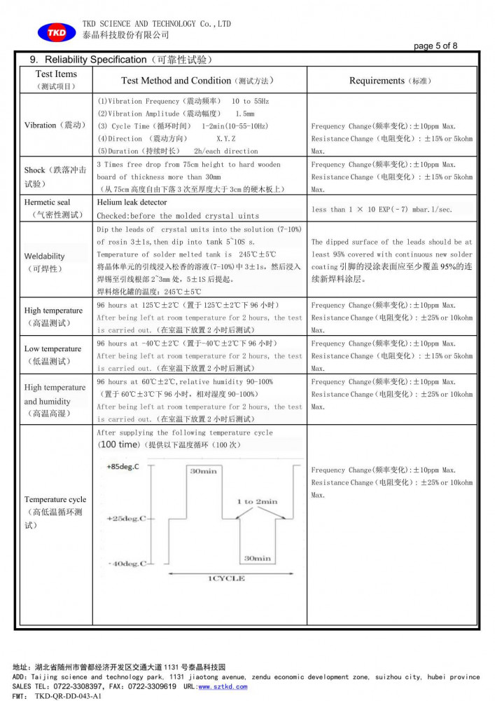 TKD specification page 5