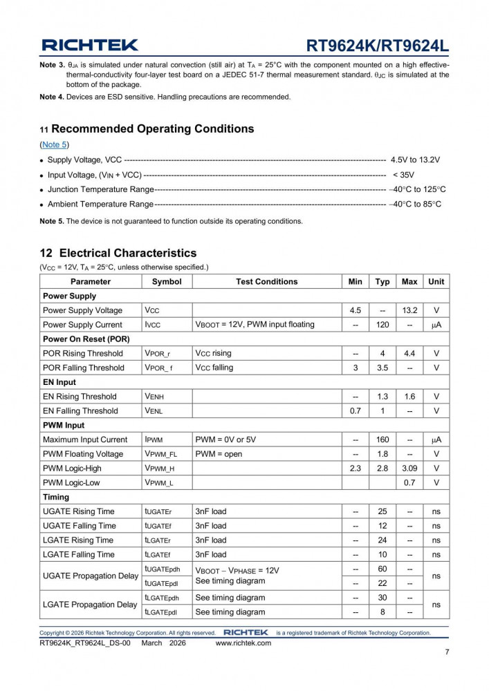 RT9624 datasheet page 7