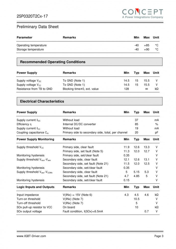 2SP0320T2C0-17 datasheet page 3