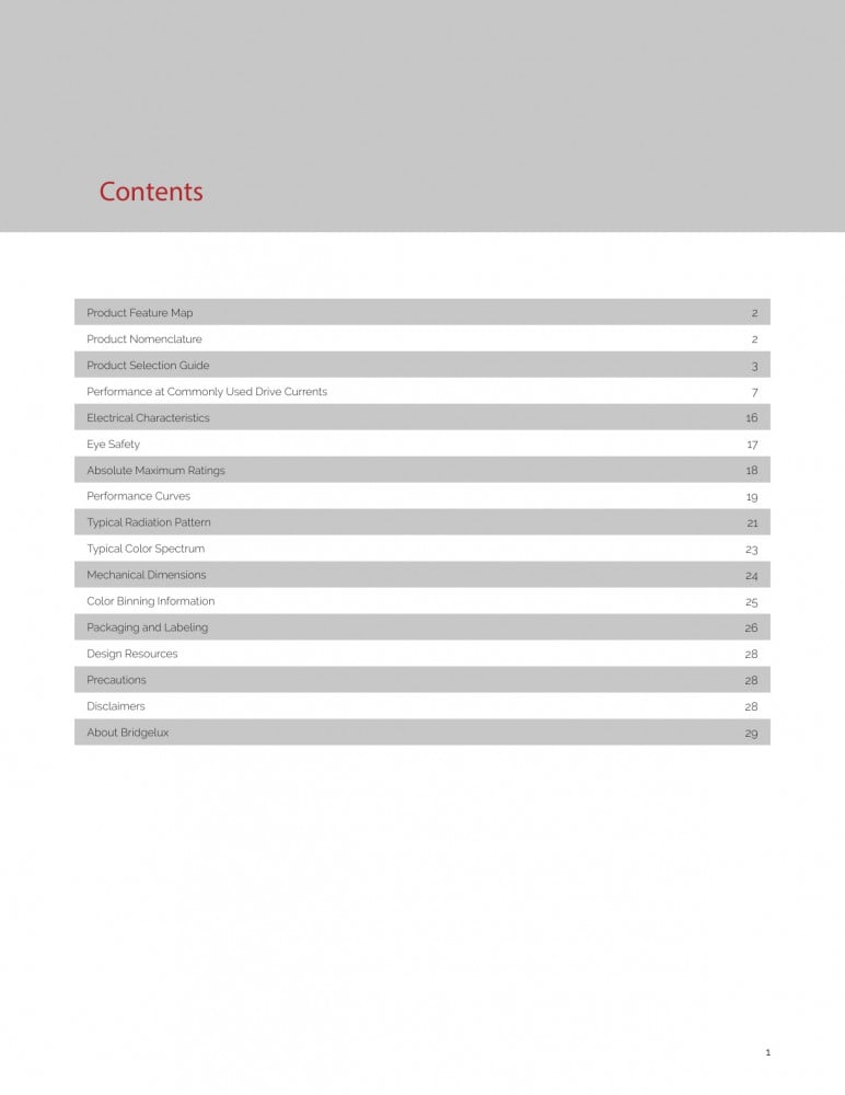 Bridgelux Vero SE 29 datasheet page 3