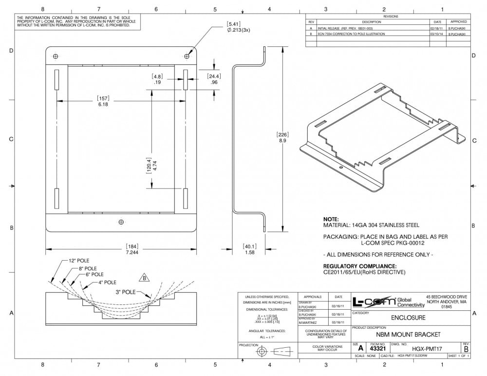 HGX-PMT17 technical document page