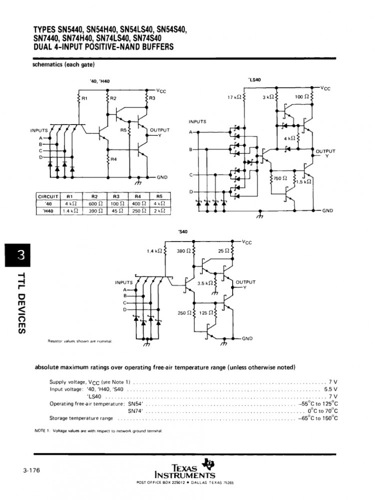 74S40J technical document page 3