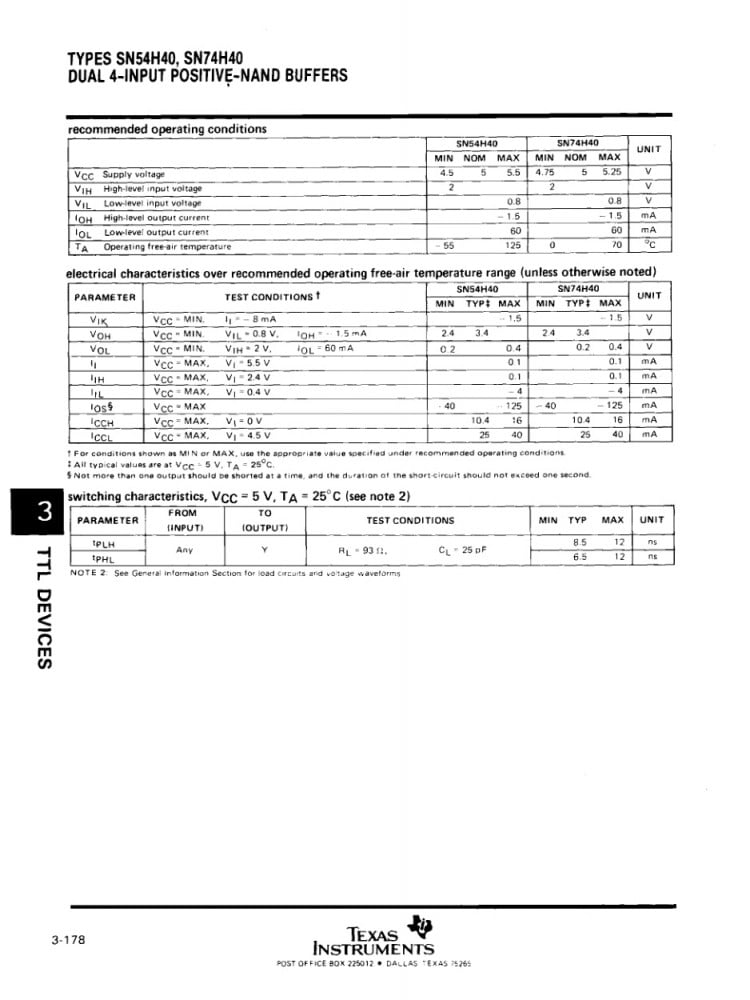 74S40J technical document page 5