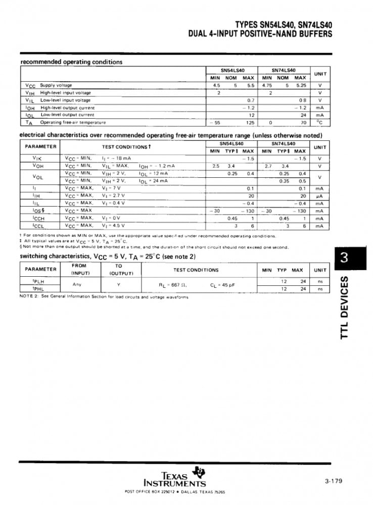 74S40J technical document page 6