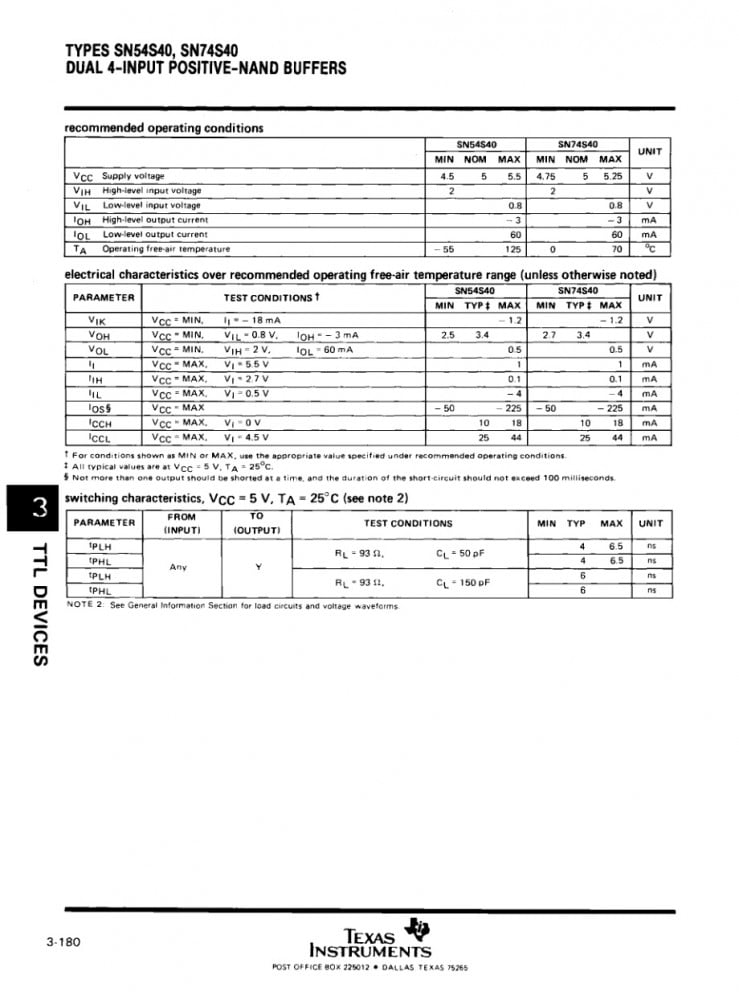 74S40J technical document page 7