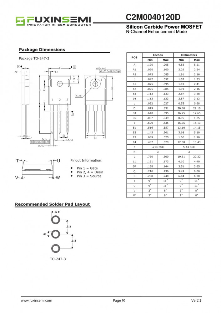 C2M0040120D datasheet page 10