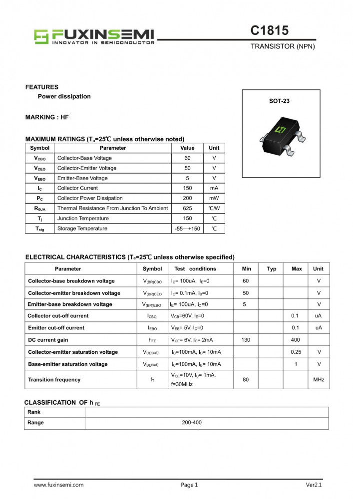 C1815 technical document page 1