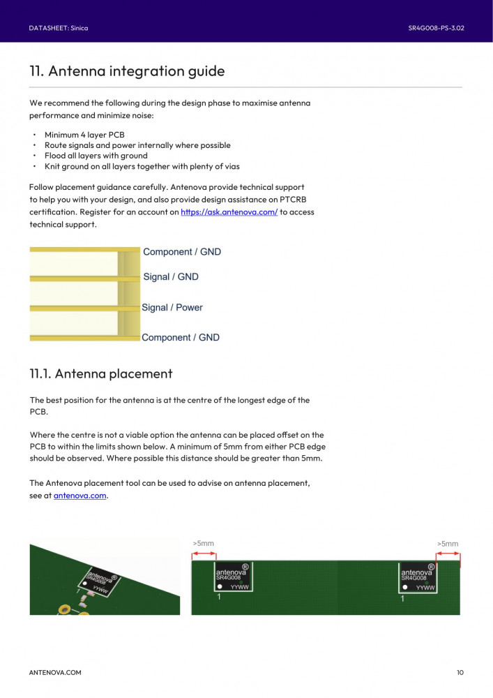 Sinica SR4G008 technical document page 10