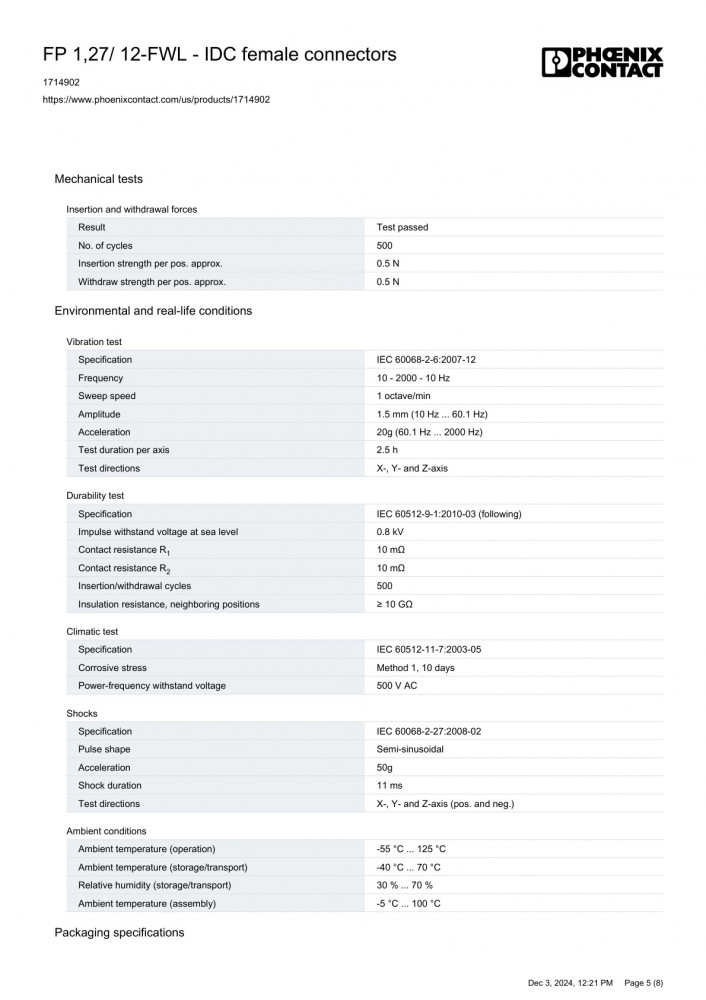 Phoenix Contact 1714902 technical document page 5