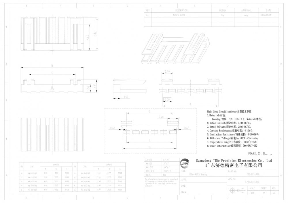 JIDC 966-0617-062 technical drawing page 2