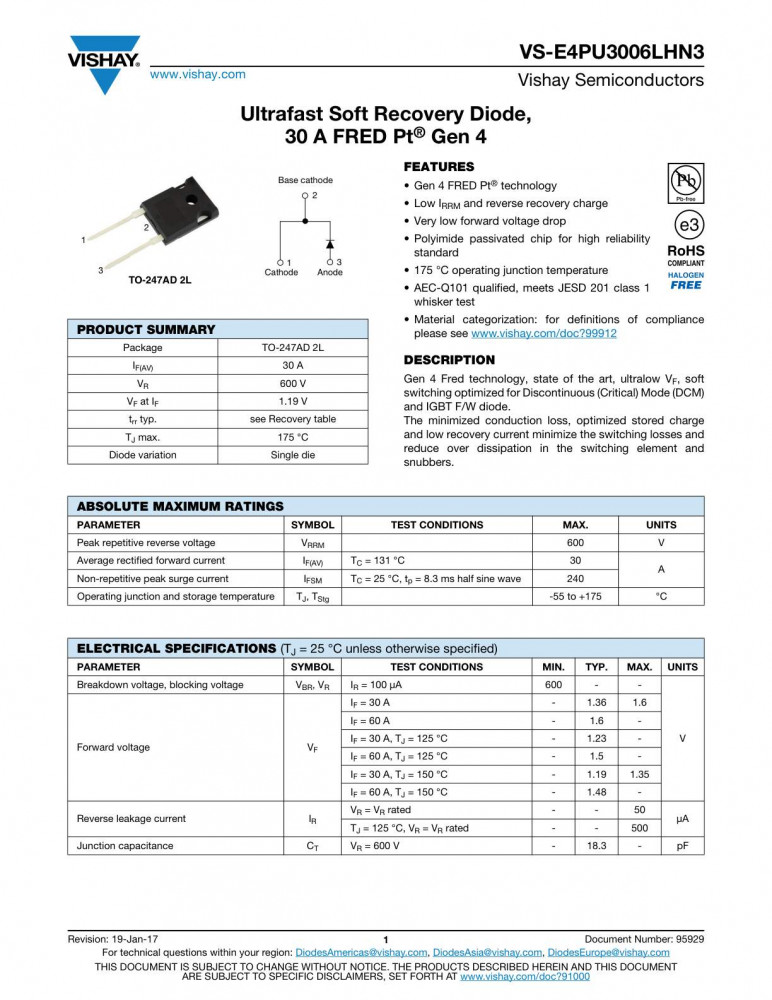 VS-E4PU3006LHN3 datasheet page 1