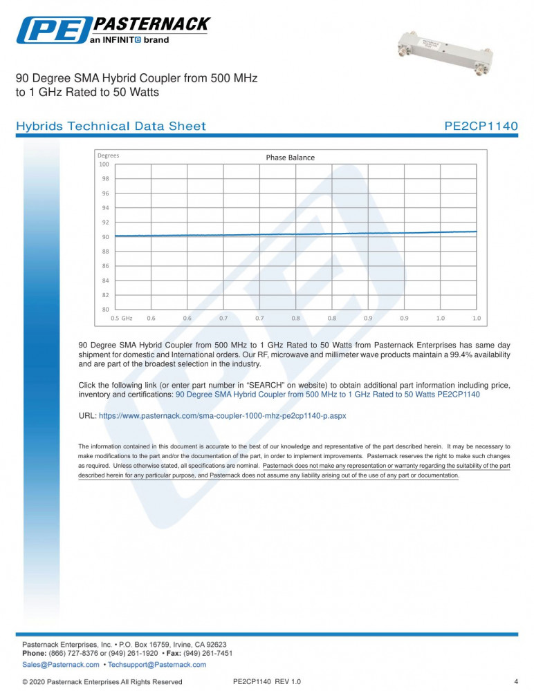 PE2CP1140 datasheet page 4