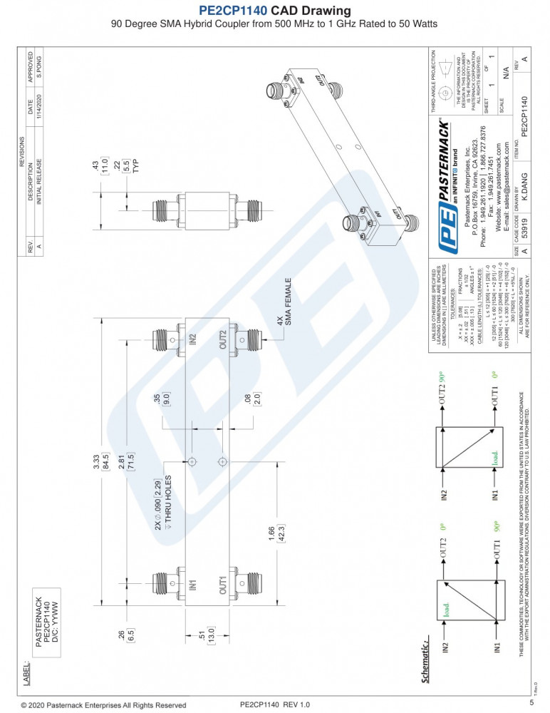 PE2CP1140 datasheet page 5