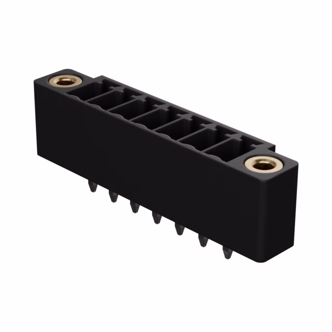 3.50mm Pitch Eurostyle Vertical PCB Header, with Threaded Retention Inserts, 7 Circuits for sale