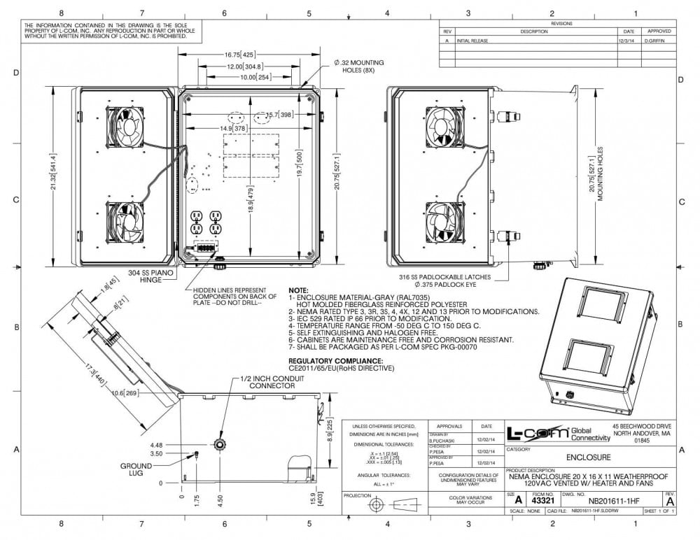 NB201611-1HF technical document page