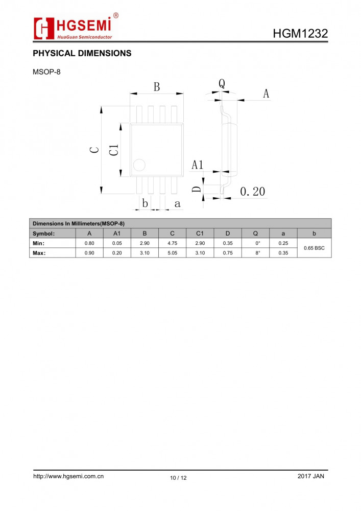 HGM1232 datasheet page 10