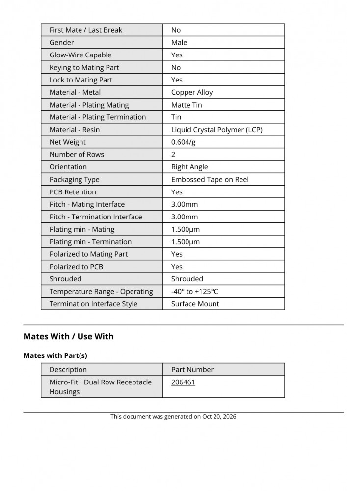 MOLEX 2182160210 technical document preview, image 3