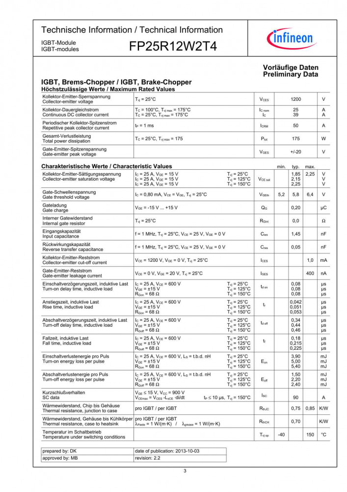 FP25R12W2T4 datasheet page 3