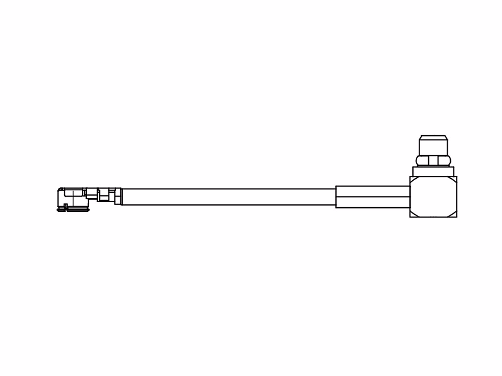 TNC Straight Bulkhead Jack RP Rear Mount to SMA Straight Plug RP on RG-316 Cable, 139.70mm Length, 50 Ohms
