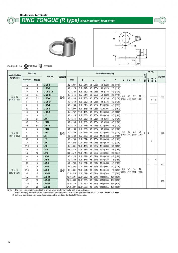 JST L14-6 technical document page 1