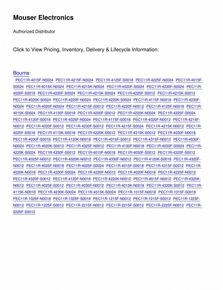 BOURNS PEC11R datasheet page 5