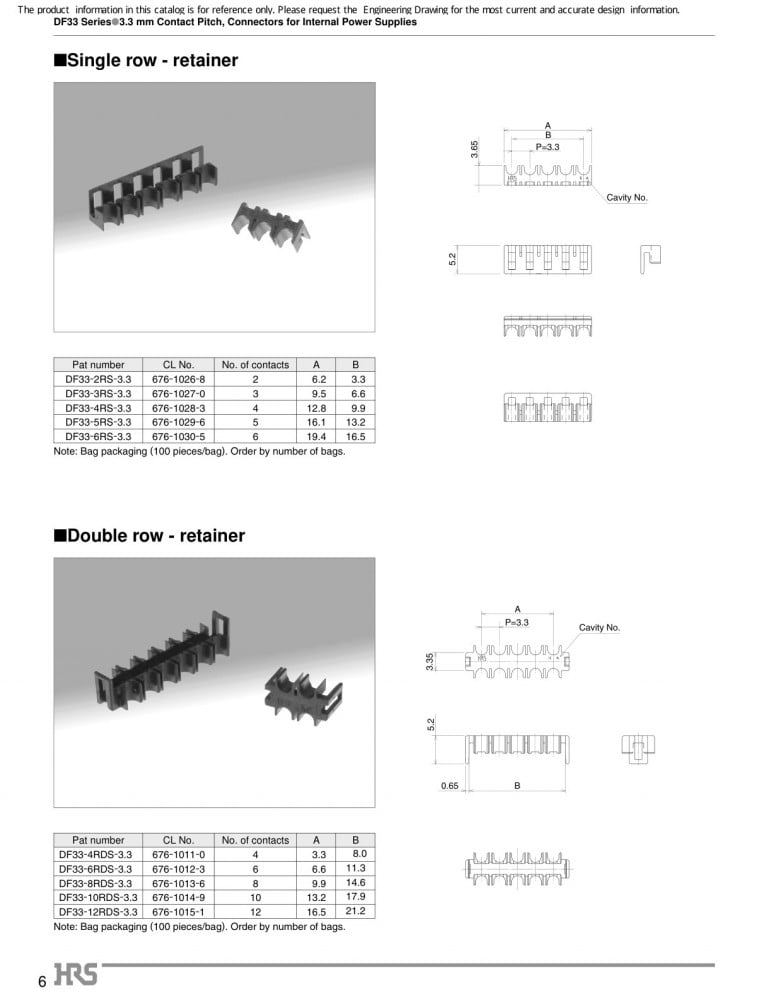 HRS DF33 series datasheet page 6
