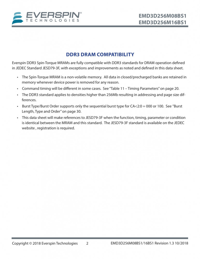 EMD3D256M08G1-150CBS1 datasheet page 2