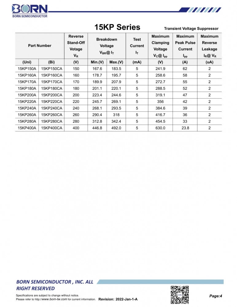 15KP series datasheet page 4