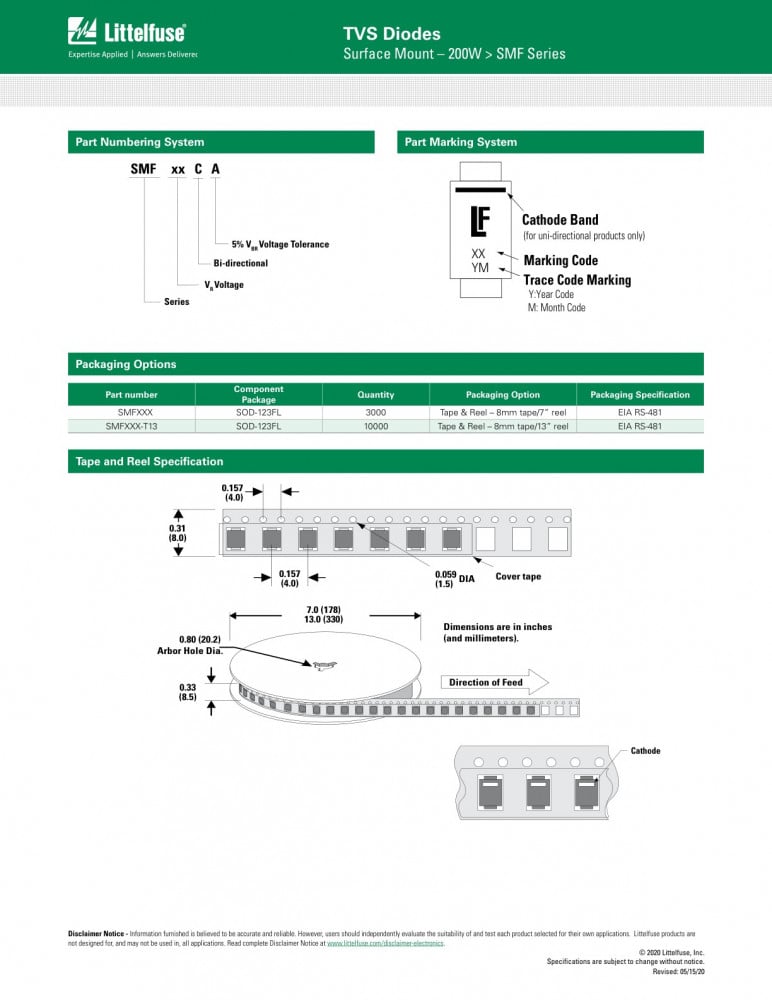 Littelfuse SMF series datasheet page 6