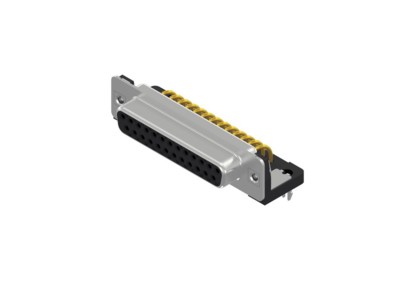 D-SUB Standard • 25-pos. • Socket • Solder pin angled .370