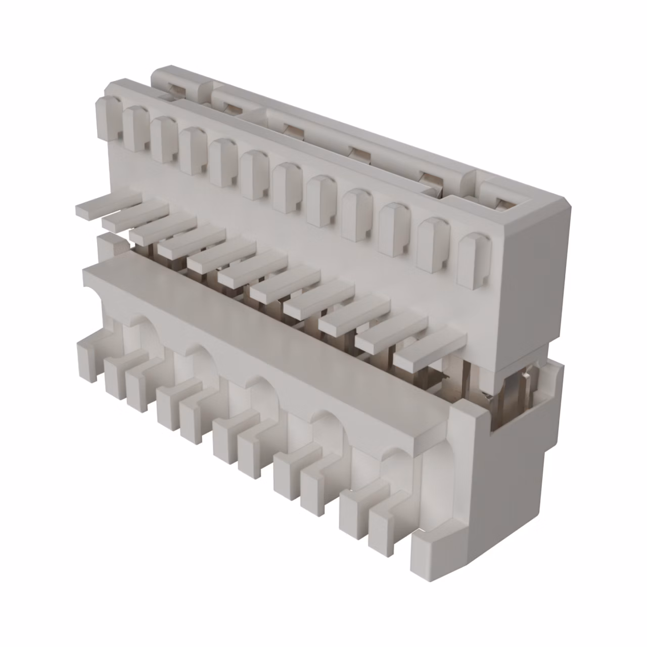 Appli-Mate RAST Power IDT Housing, 5.00mm Pitch, Direct/Indirect, Female, 6 Circuits, Fully Coded, Latches Between Circuits 1 and 2 and 5 and 6, Polarizing Rib Between Circuits 2 and 3, Option A End Walls for sale
