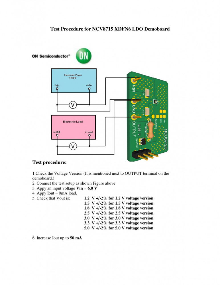 NCV8715MXTBGEVB technical document page 1
