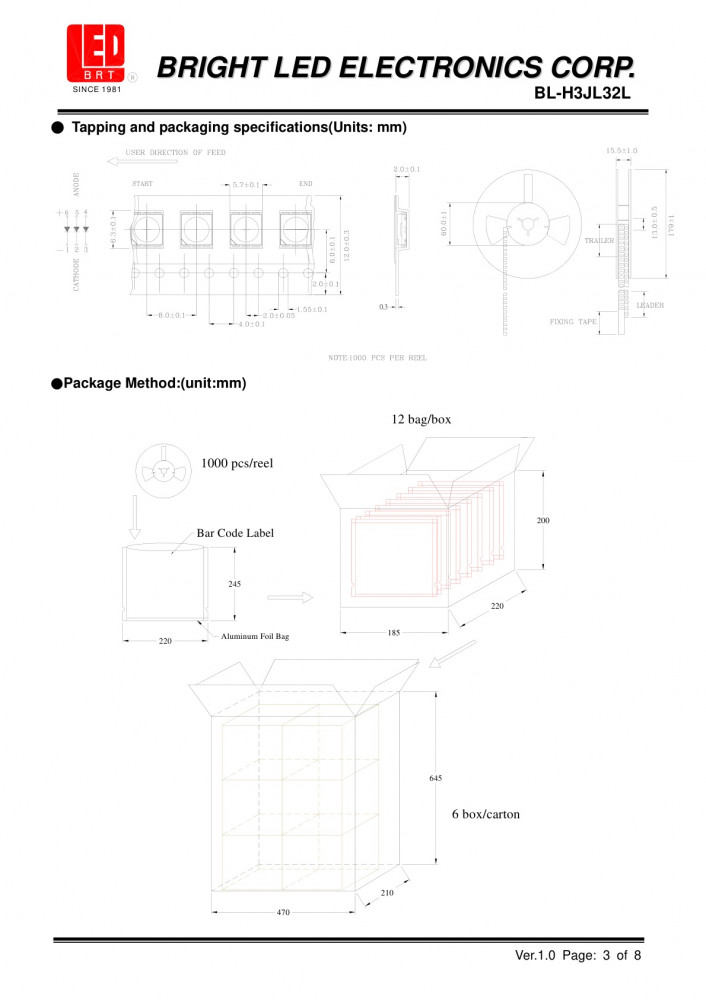 BL-H3JL32L technical document page 3