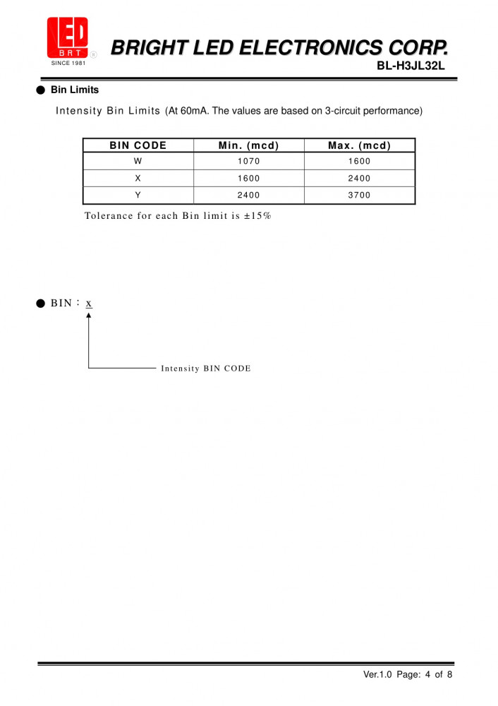 BL-H3JL32L technical document page 4