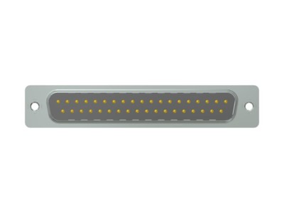 D-SUB Standard • 37-pos. • Plug • Solder pin straight • Threaded rear spacer • Quality class 3 • UNC 4-40 for sale
