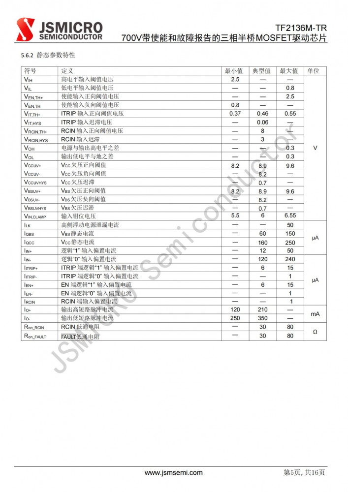 TF2136M-TR datasheet page 5