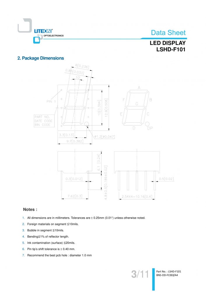LSHD-F101 datasheet page 4