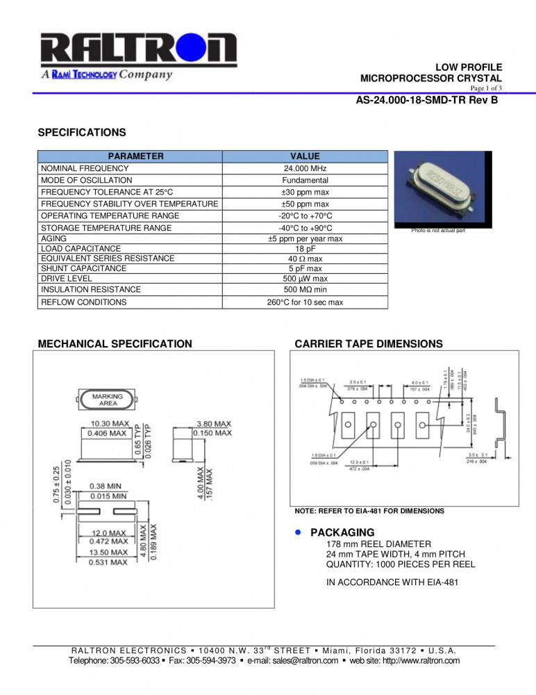 AS-24.000-18-SMD-TR datasheet page 1