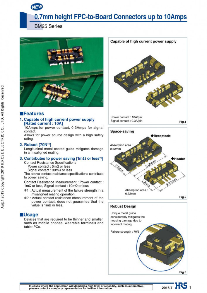 HRS BM25 Series catalog page 1