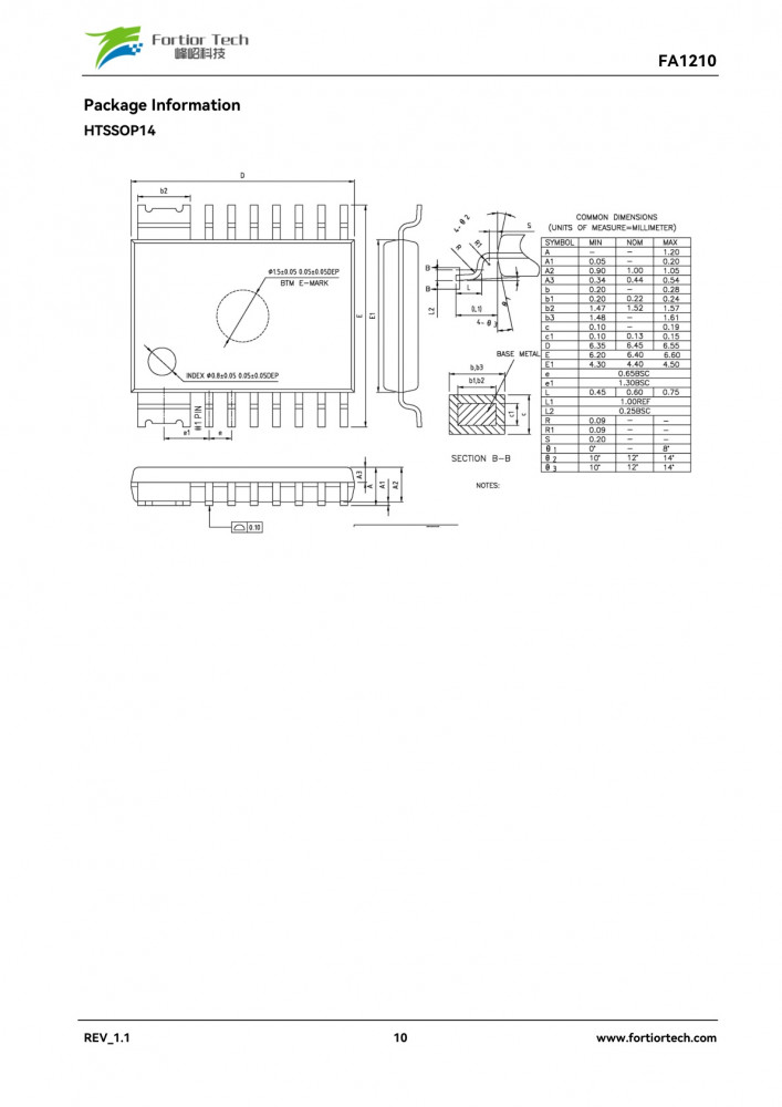 FA1210H datasheet page 10