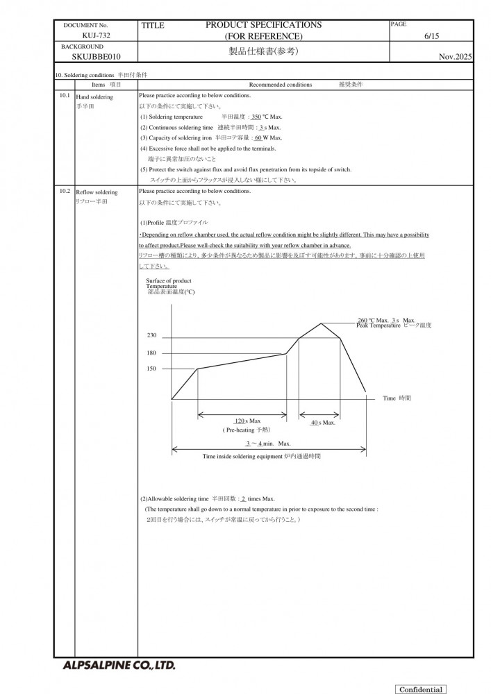 SKUJBBE010 specification, page 6