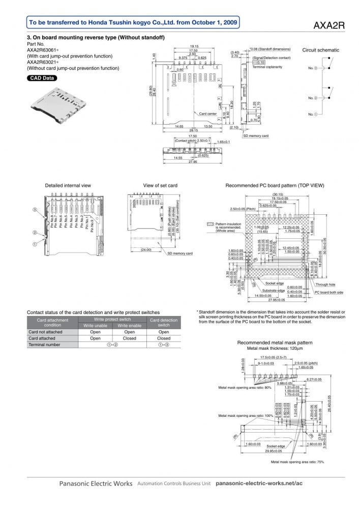 AXA2R73061P technical document page 5
